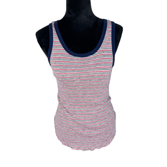 Anthropologie | Tops | Nwt Sundry Navy Blue White Red Stripped Tank New ...